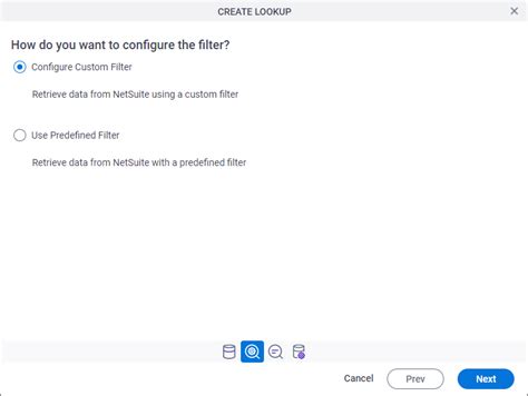 Single Select Lookup Netsuite Custom Filter