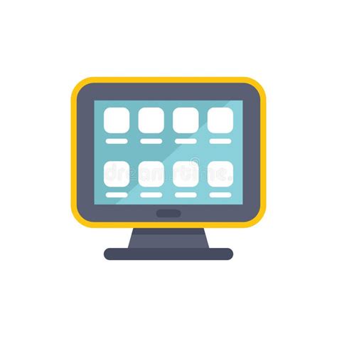 Desktop Computer Showing Apps On Screen Displaying User Interface Stock