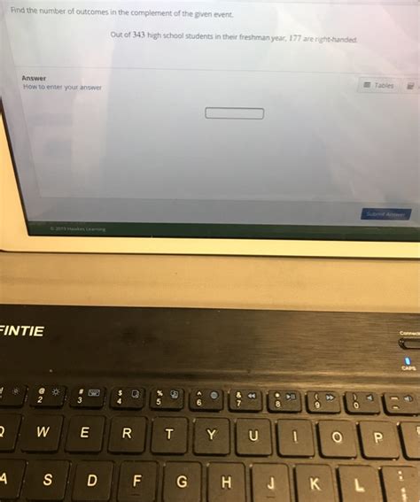 solved find the number of outcomes in the complement of the
