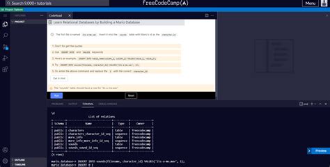 Build A Mario Database Stuck When Inserting Sounds Rows Backend