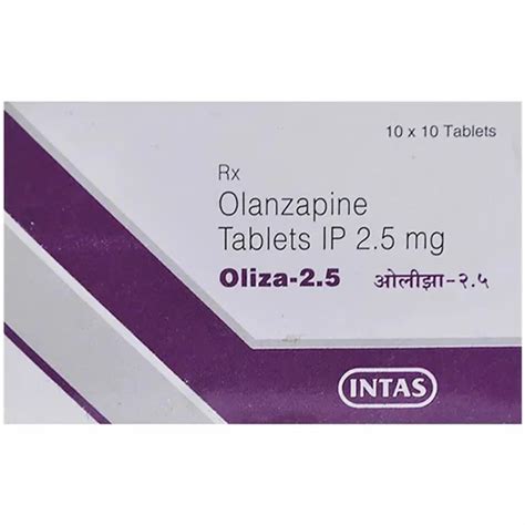 Oliza 2 5mg 100 Tab Olanzapine At ₹ 50 Box Zyprexa In Nagpur Id 2852848847397