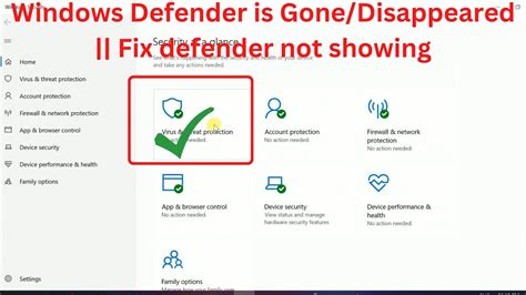 Windows Defender Gone At Ronald Hebert Blog