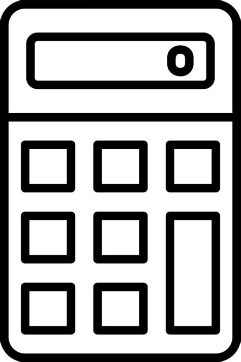 Calculator Vector Icon 20015935 Vector Art At Vecteezy