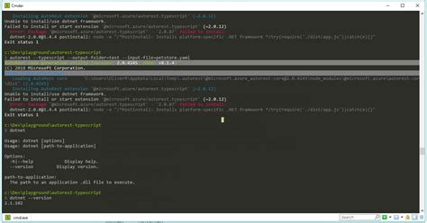 unable to install use dotnet framework failed to install or start