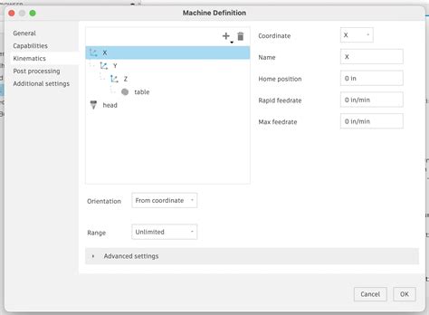 Machine Definition Replaced Machine Configuration And Is Missing Settings In Fusion Manufacture
