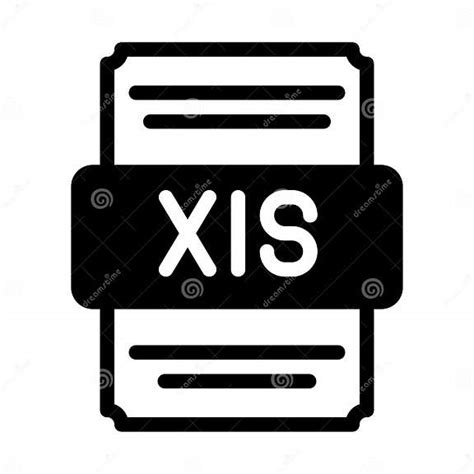 Xls Spreadsheet File Icon With Black Fill Design Vector Illustration Stock Vector
