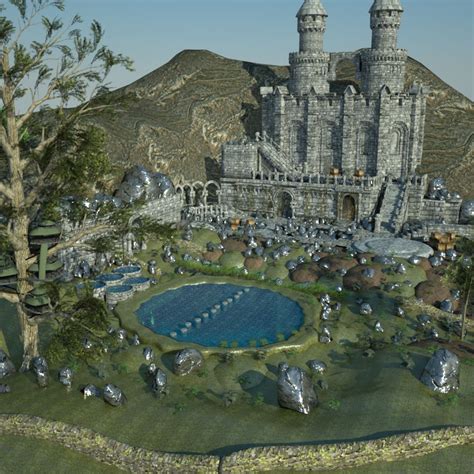 판타지 어드벤처 건설 키트 3d 모델 59 Ma Lwo Obj Free3d