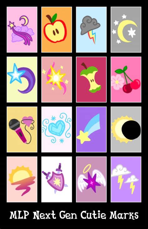 Mlp Next Gen Cutie Marks By Melspyrose On Deviantart
