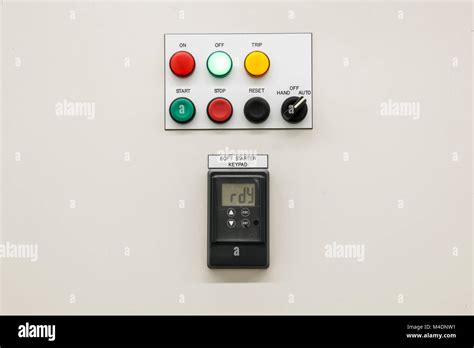 Factory Equipment Switch Panel Stock Photo Alamy