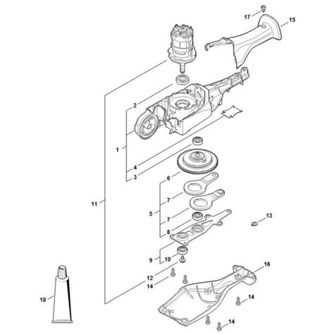 Gear Head Assembly For Stihl Hla Hedge Trimmer L S