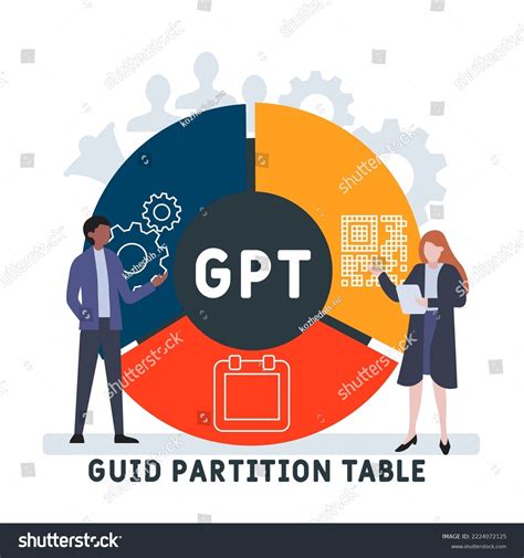 Gpt Guid Partition Table Acronym Business Stock Vector Royalty Free