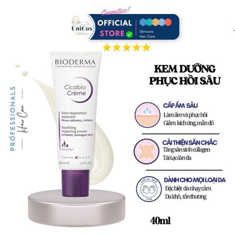 Kem Dưỡng Ẩm Phục Hồi Bioderma Cicabio Creme Kem Dưỡng Bioderma Tím
