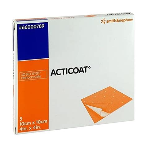 Acticoat Antimicrobial Wound Dressing 10 X 10cm 5 Pcs Cosmic Health