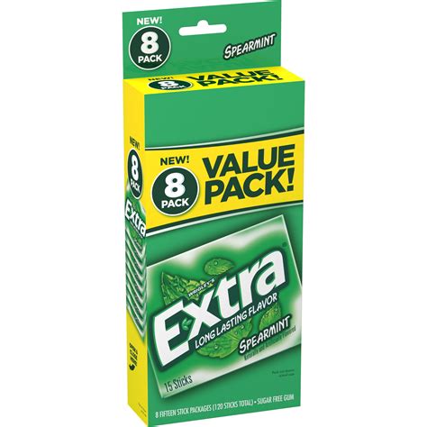 Extra Spearmint Sugar Free Gum Bulk Gum Value Pack 8 Pk Walmart Com Walmart Com
