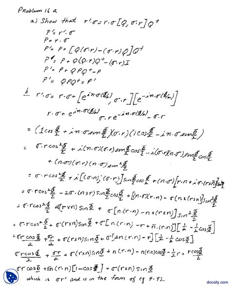 equation expansions advanced quantum physics sloved assignment problems
