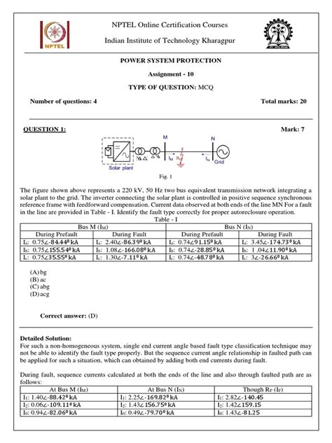 nptel assignment 10 renewable pdf electric power transmission