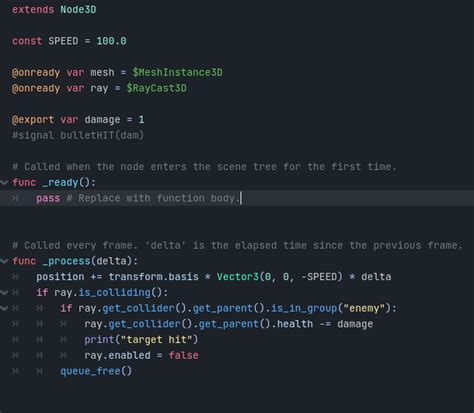Fast Moving Bullet Object Question Rgodot
