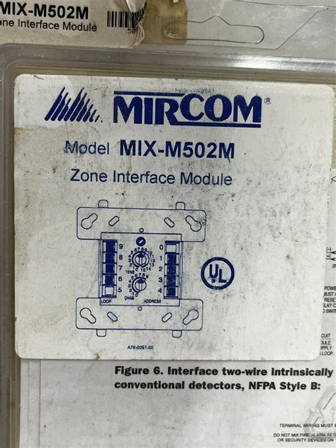 Mircom Mix M502m Zone Interface Module New Old Stock Ebay
