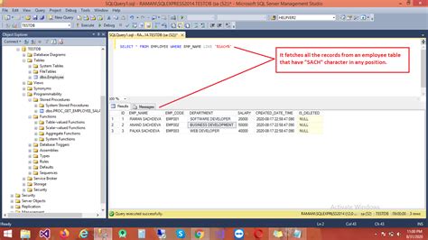Tech Info Blog On Sql Server Sharp Dotcoderz How To Use Like