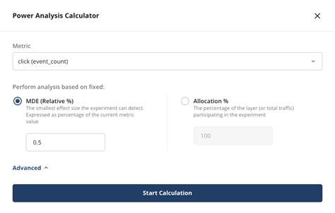 Power Analysis Statsig Docs