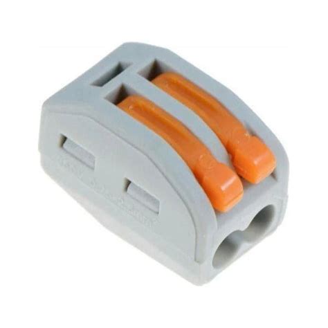 2 Way Electrical Wire Push In Connector Compact Screwless Tool Free