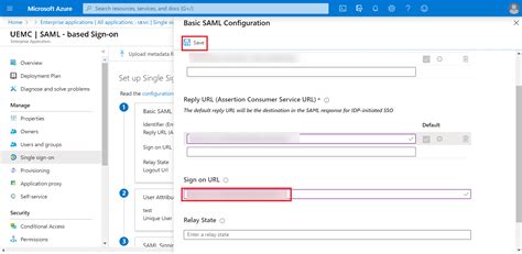 Configuring Saml Authentication Settings In Endpoint Central For Azure