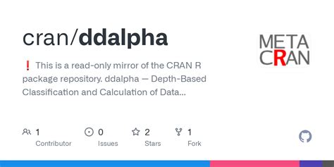 github cran ddalpha exclamation this is a read only mirror of the cran r package repository