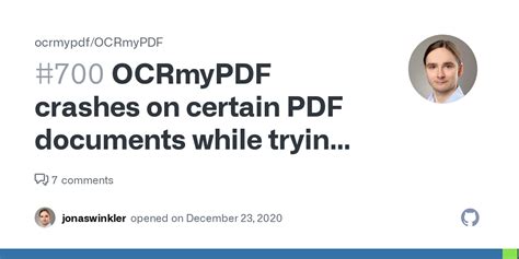 Ocrmypdf Crashes On Certain Pdf Documents While Trying To Access