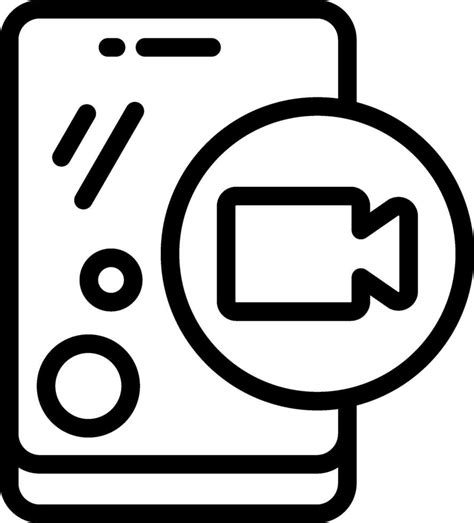 Screen Recoder Outline Style Icon 66505555 Vector Art At Vecteezy