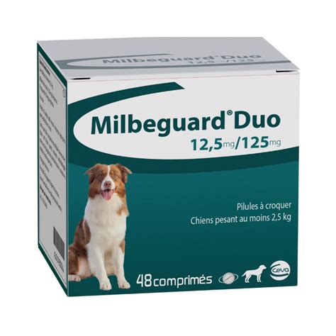 Milbeguard Duo 125mg125mg Cão 48 Comprimidos