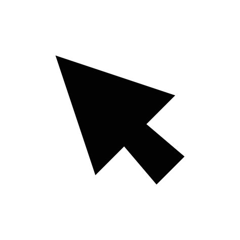 cursor icon set click arrow symbol web mouse pointer sign in black