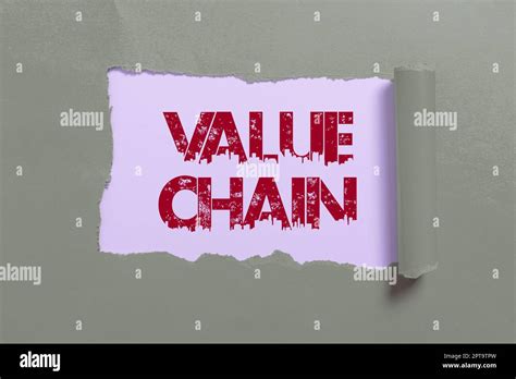 Text Caption Presenting Value Chain Conceptual Photo Set Of Functional Activities Making The