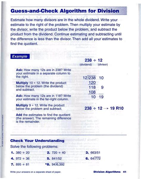 Division Algorithms 2 Pdf