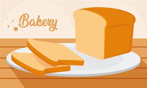 Premium Vector Isolated Bread Bakery Product On A Table Vector