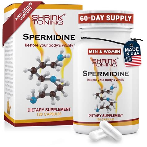 Shrink Spermidine Supplements For Men And Women 120 Vegan Caps 100