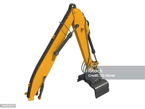백호 로더 부착 중장비 건설 기계 흰색 배경에 3d 렌더링 3차원 형태에 대한 스톡 사진 및 기타 이미지 3차원 형태 건설 산업 건설 현장 Istock