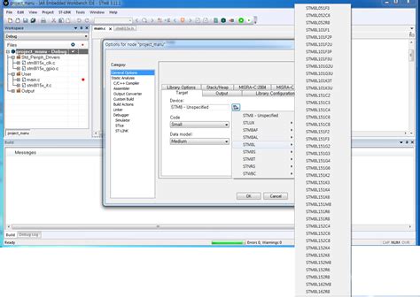 Cant Find The Device At Iar Stmicroelectronics Community