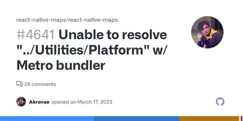 Unable To Resolve Utilitiesplatform W Metro Bundler · Issue