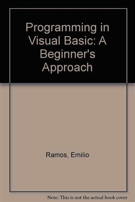 Amazon Visual Basic A Beginners Approach Ramos Emilio Schroeder Al Pinheiro Ed