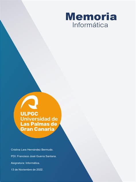 Memoria De Informática I Pdf Objeto Informática Java Lenguaje