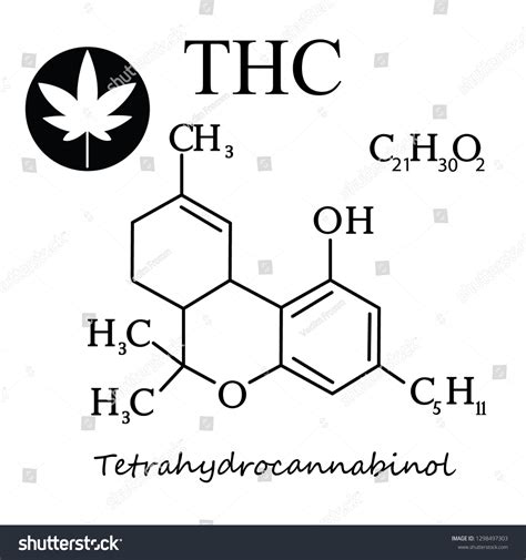 Thc Molecule Drawing