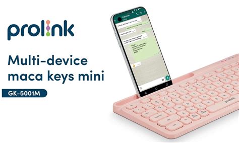 Prolink Wireless Bluetooth GHz Multi Device Mini Keyboard Anti Bacterial Android IOS