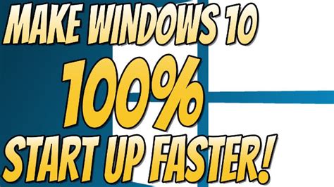 How To Turn On Windows 10 Fast Start Up And Boot Pc Faster Computersluggish