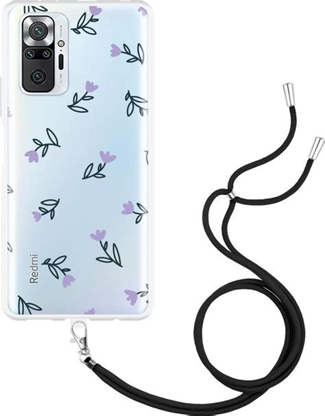 Xiaomi Redmi Note Pro Hoesje Met Koord Paarse Bloemen Bol Com