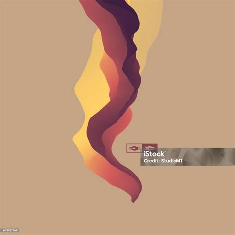 3d 물결 모양의 배경 동적 효과 디자인 템플릿 0명에 대한 스톡 벡터 아트 및 기타 이미지 0명 3차원 형태 그라데이션 Istock