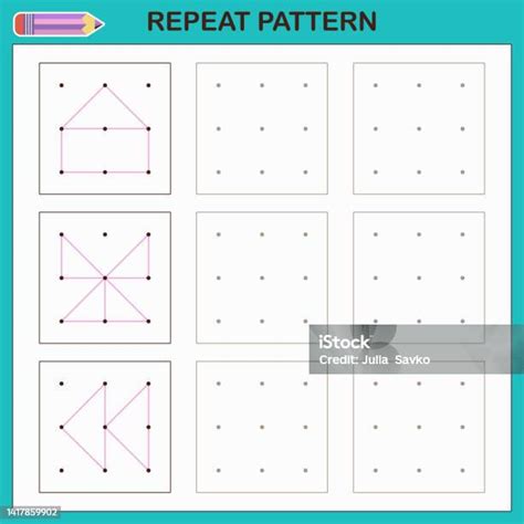 그래픽 받아쓰기 미취학 아동을위한 교육 게임 논리 및 운동 기술을 연습하기위한 워크 시트 어린이를위한 게임 다른 개체와 요소가