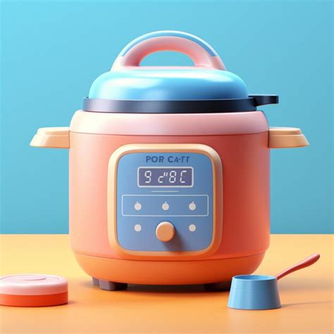 Premium Ai Image Cartoon Instant Pot Cookers 3d