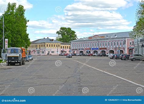 UGLICH, RUSSIA. View of Uspenskaya Square. Yaroslavl Region Editorial ...