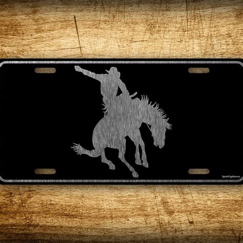 Rodeo License Plate Etsy