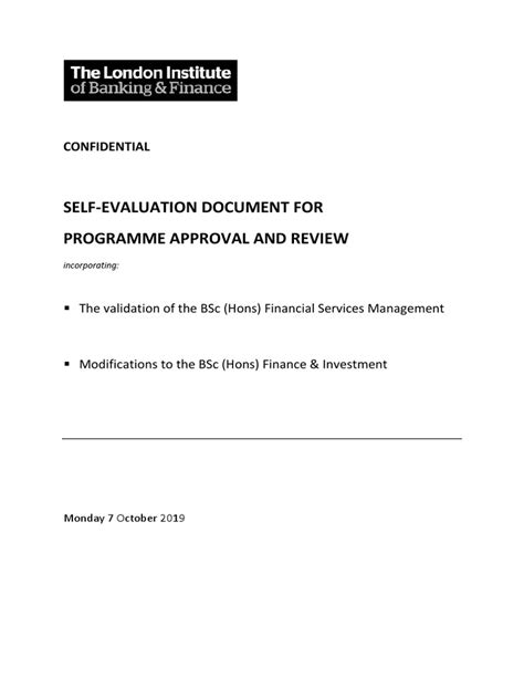 8 Self Evaluation Document Pdf Apprenticeship Monetary Policy